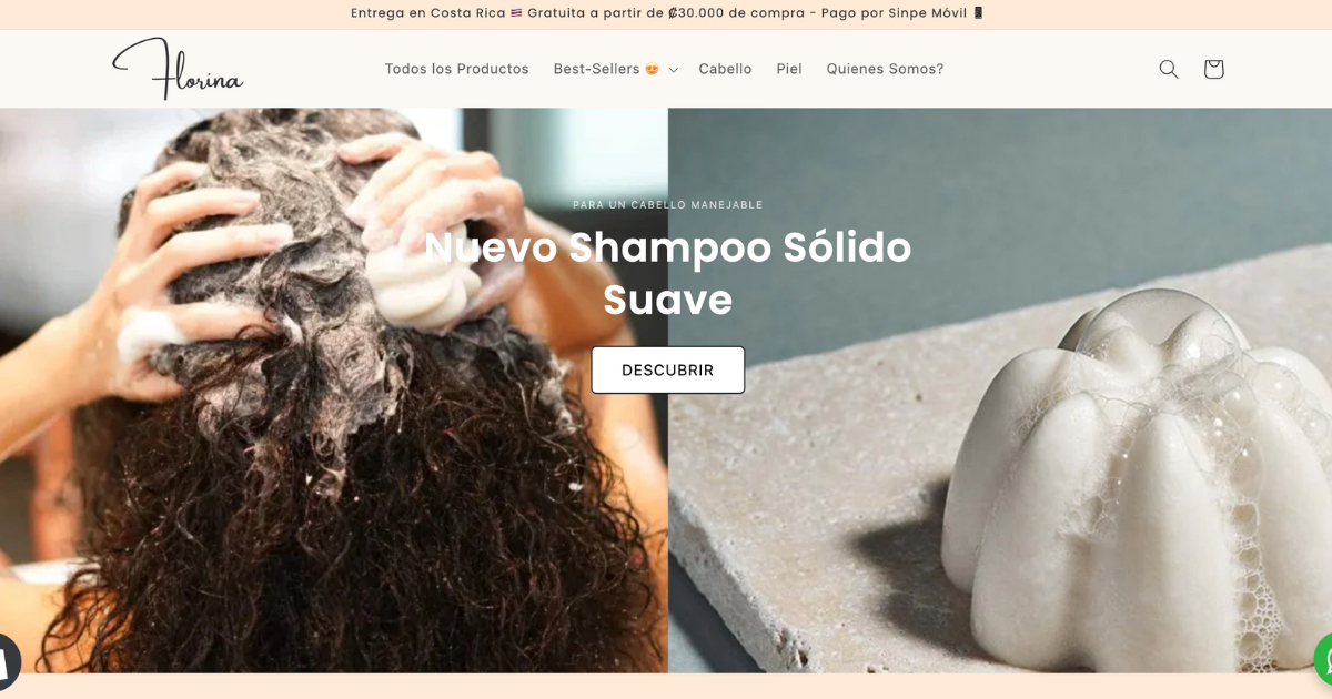 Florina - Cuidados naturales de higiene-belleza, hechos en Costa Rica